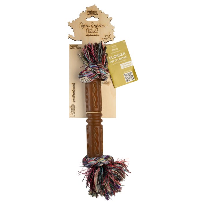 Retorn Rub Flosser with Rope :: NUCAN mascotas